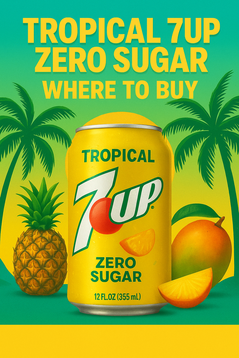 Tropical 7UP Zero Sugar: Where to Buy the Refreshing Citrus Twist ...