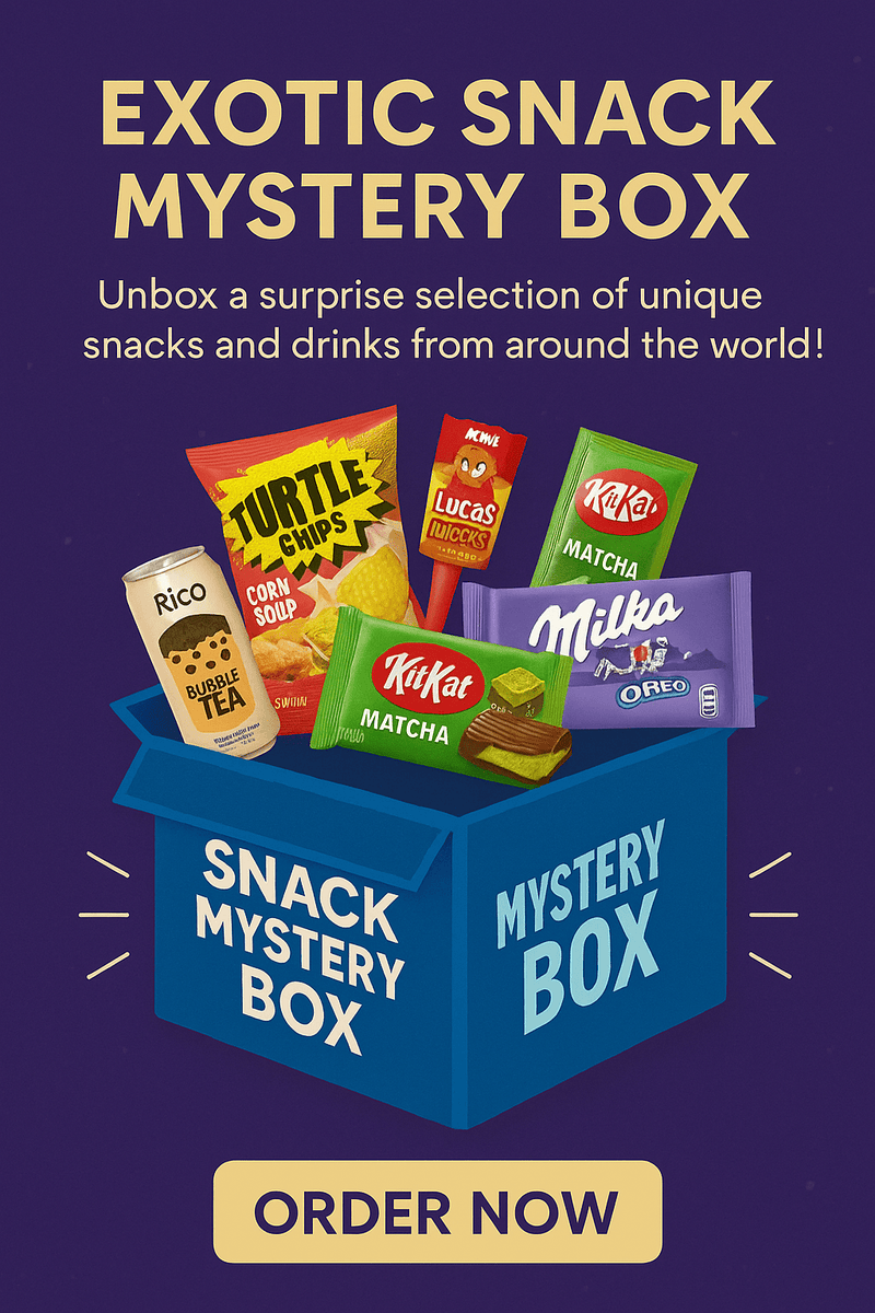 Exotic Snack Mystery Box – Discover International Flavours – InOutSnackz